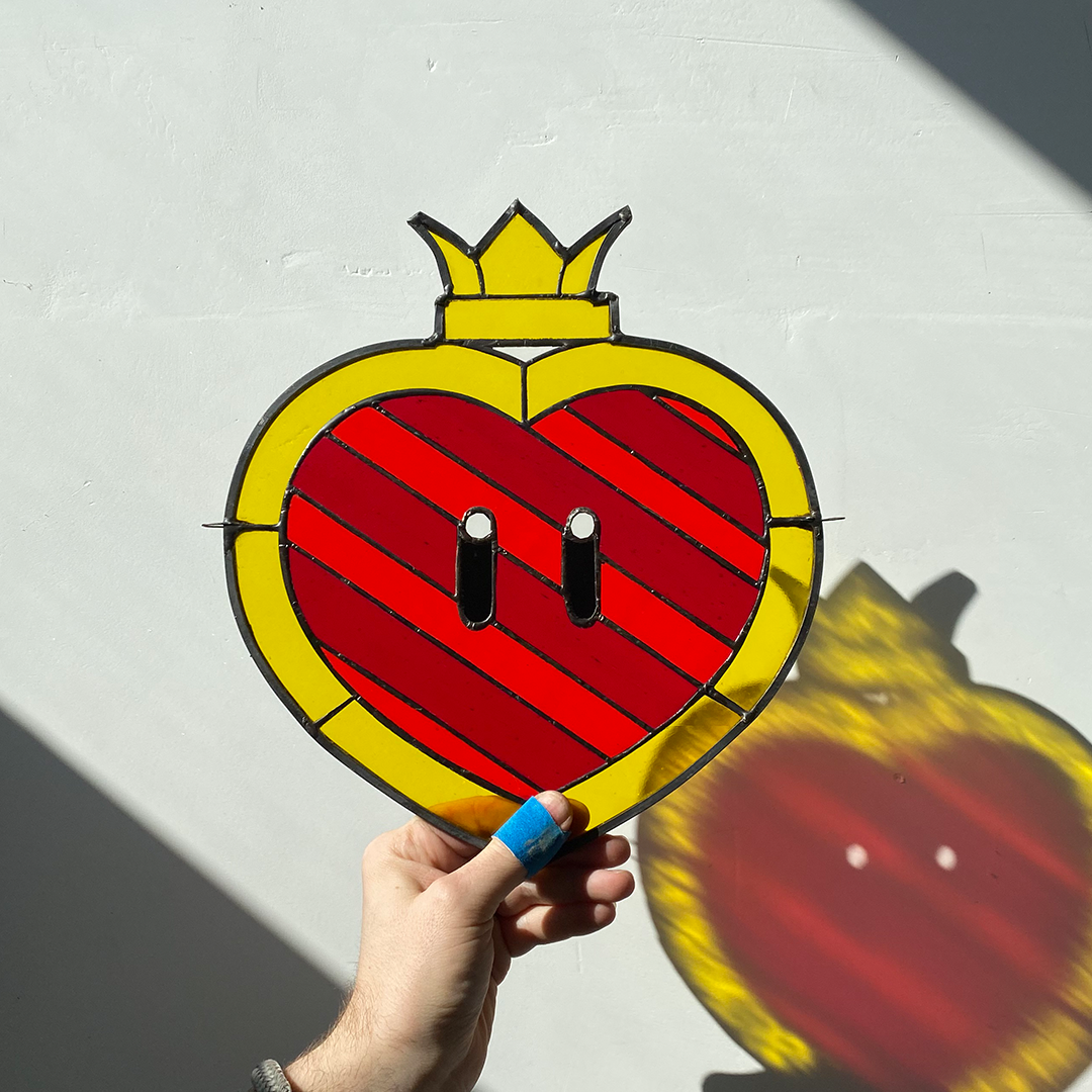 Life-Up Heart Inspired Stained Glass Art