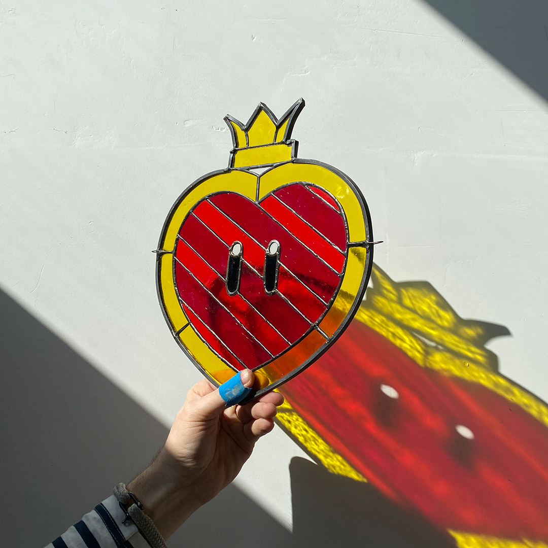 Life-Up Heart Inspired Stained Glass Art