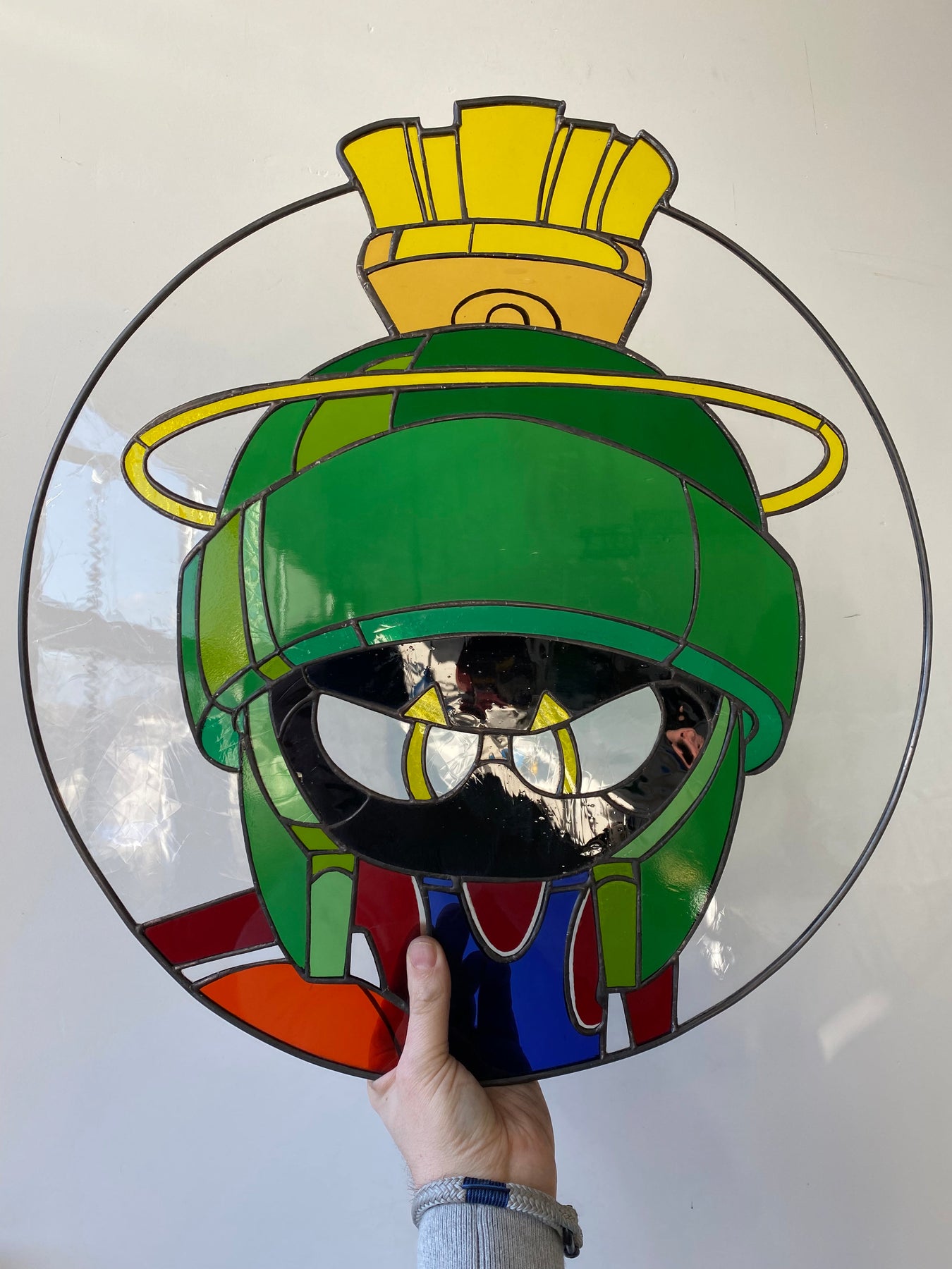 Marvin The Martian Inspired Stained Glass Art