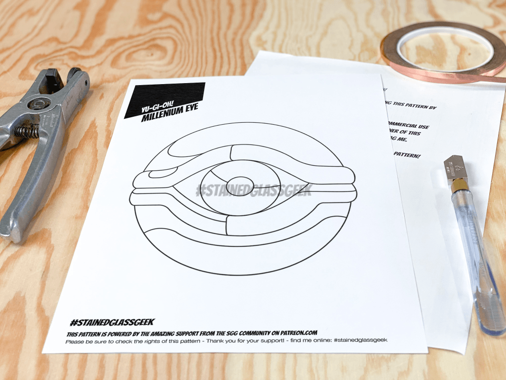 Millennium Eye Inspired Stained Glass Pattern - Digital Download